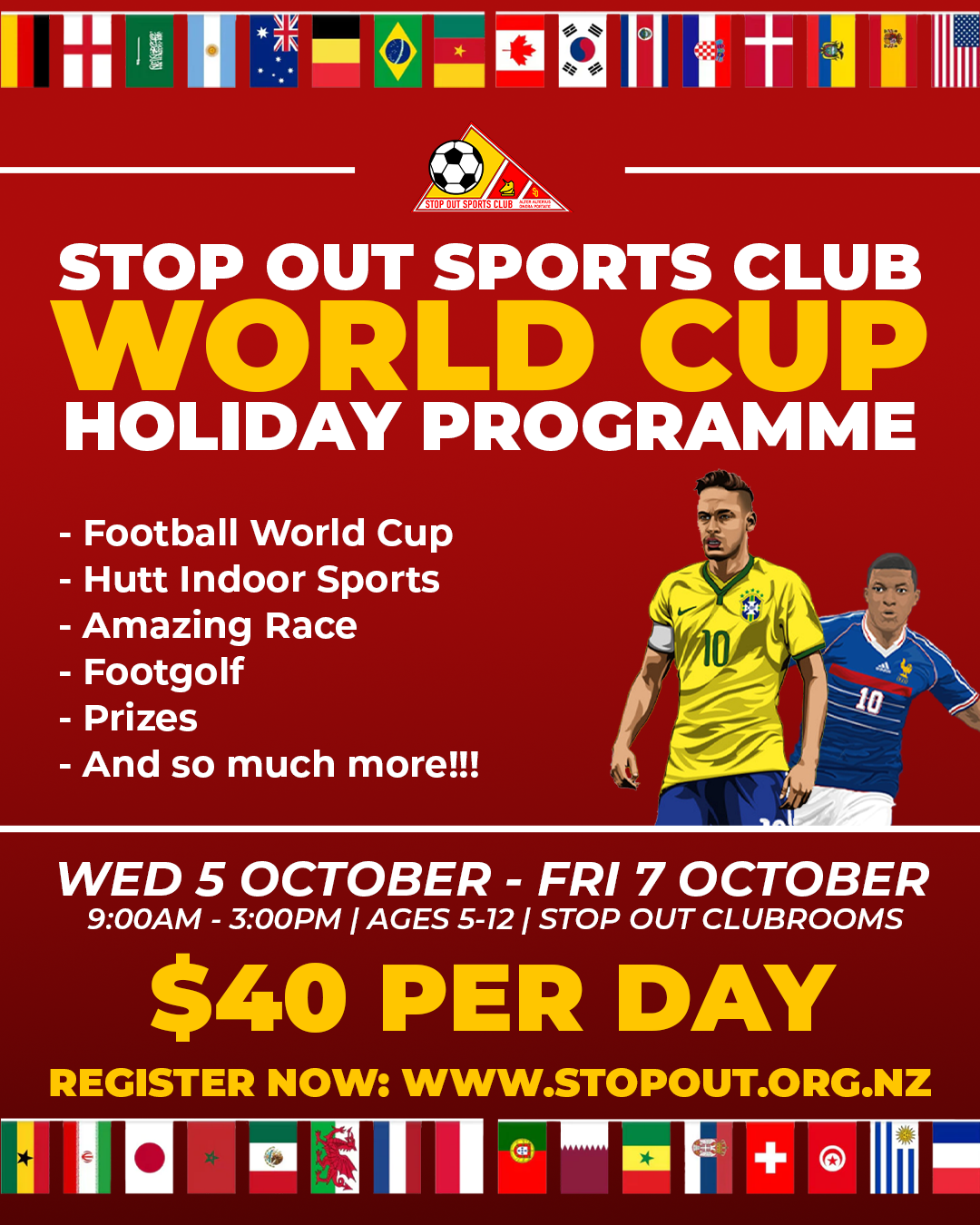 Stop Out Sports Club World Cup Holiday Programme | October 2022 - Stop ...